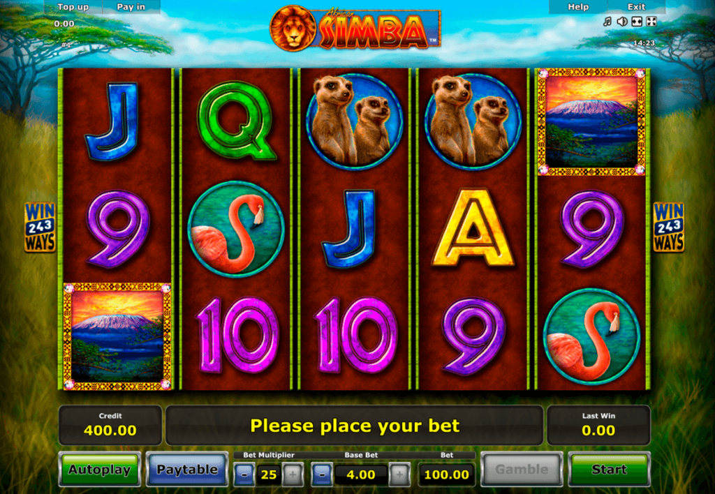 African Simba | Online Slots Game From Novomatic